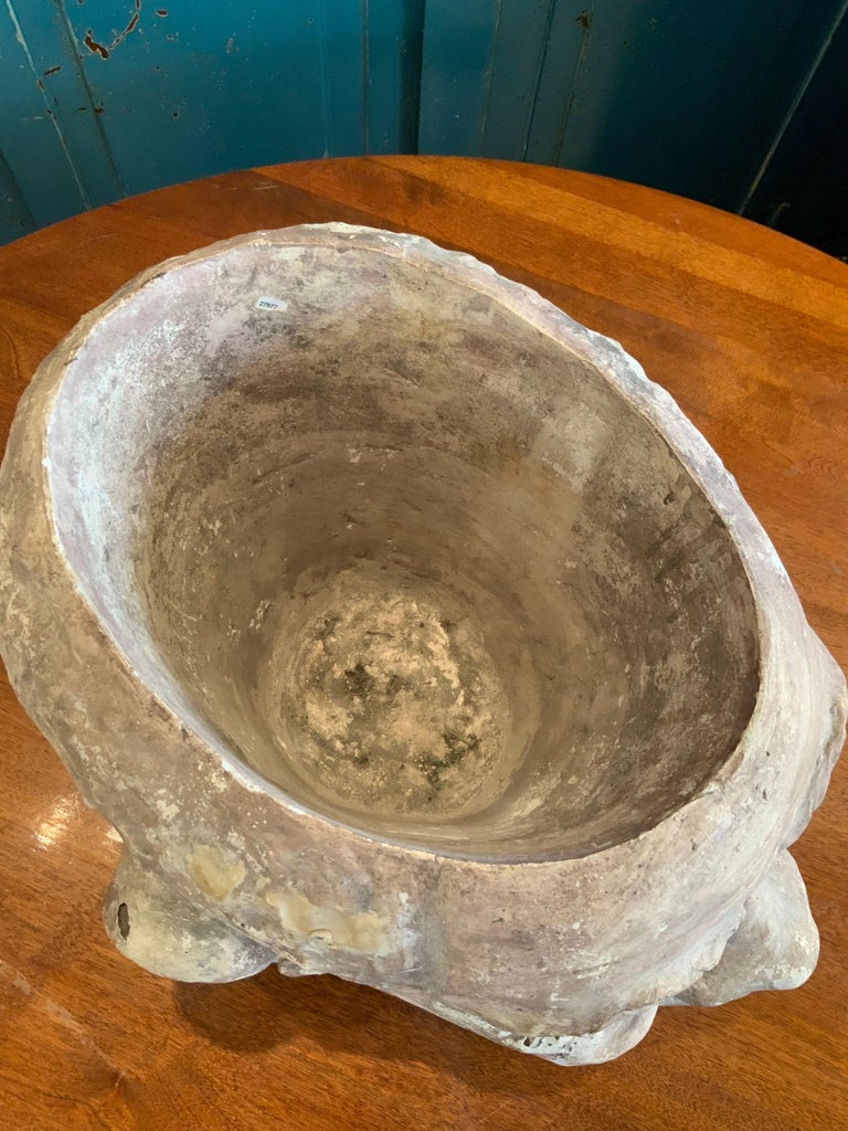 Charming 1930s Plaster Smiling Bust Planter For Sale at 1stDibs