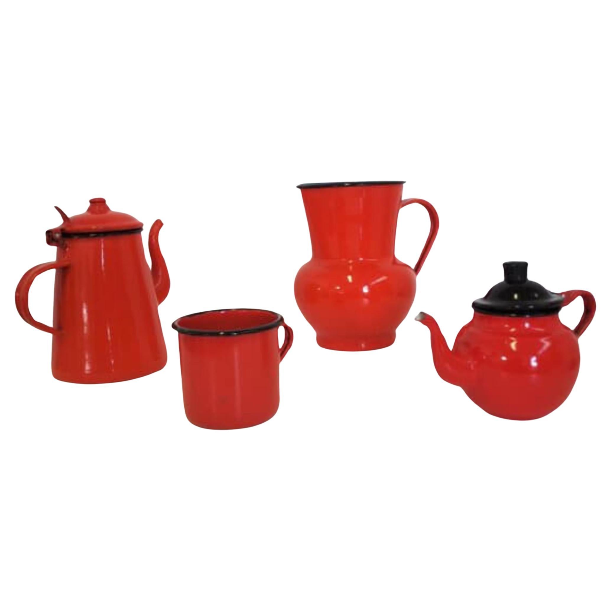 Charming 1950s Metal Pitchers and Teapots - Mid-Century Elegance For ...