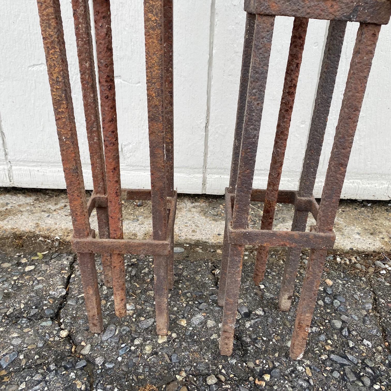 Charming 19th Century Antique Wrought Iron Garden Gate with Original ...