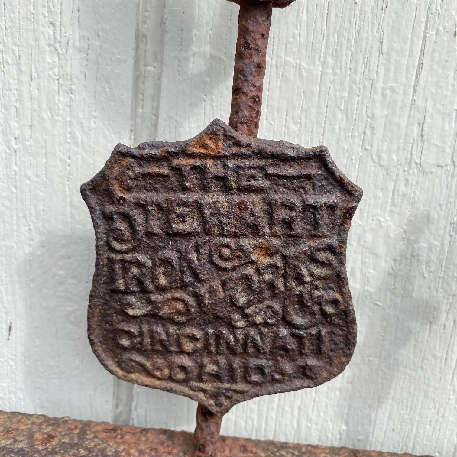 Charming 19th Century Antique Wrought Iron Garden Gate with Original ...