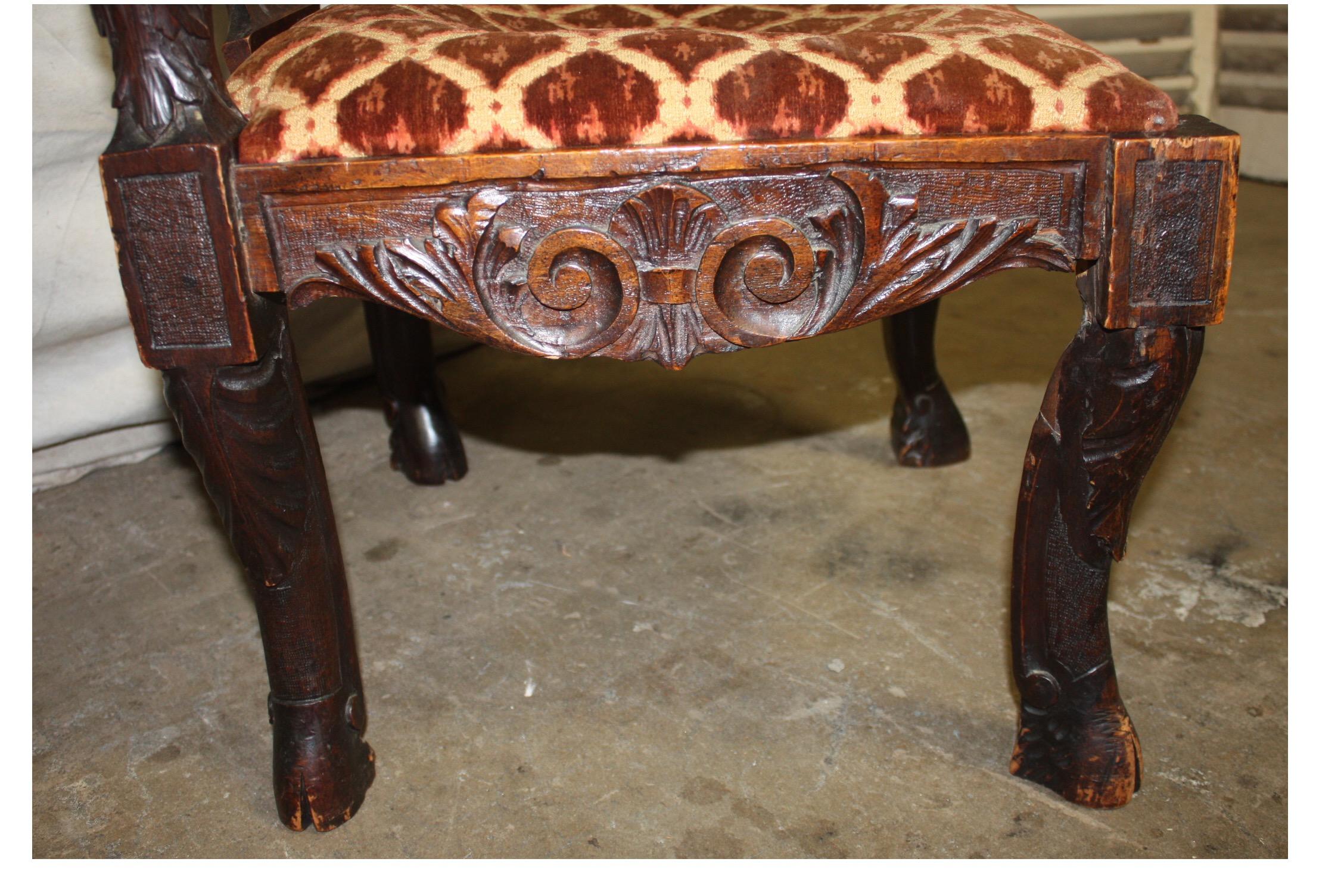 Charming 19th Century French Corner Chair at 1stDibs