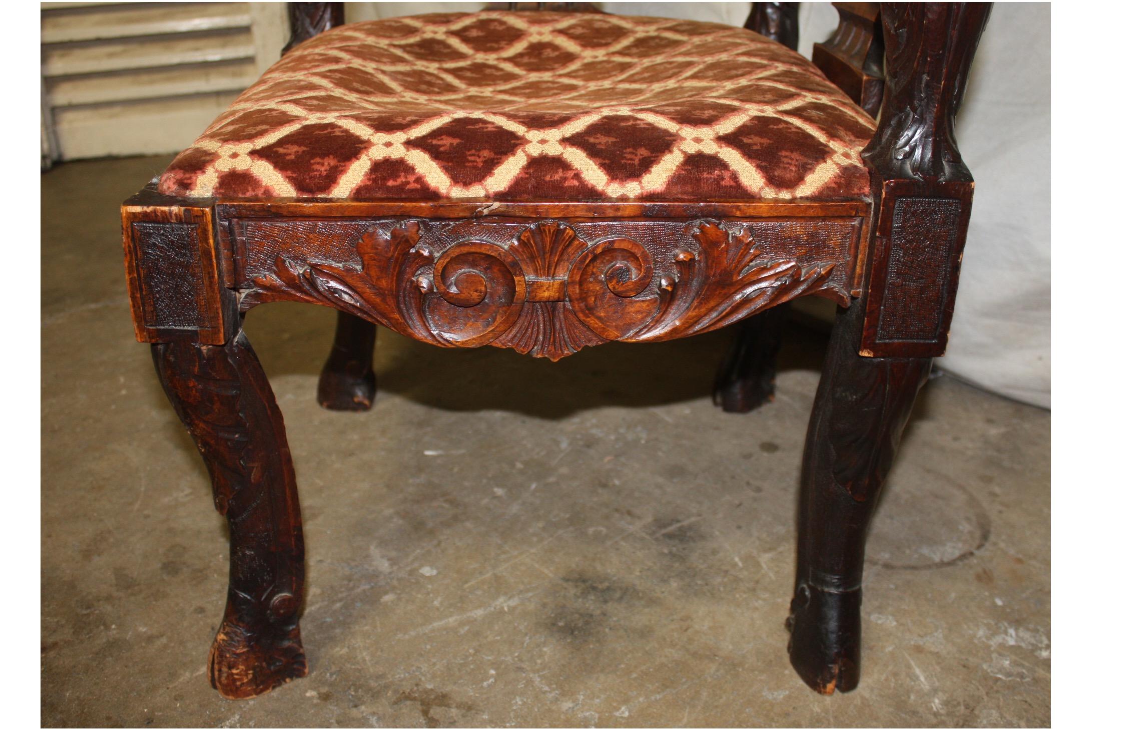 Charming 19th Century French Corner Chair at 1stDibs