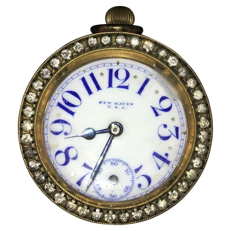Charming 19th Century Glass Ball Clock, New Haven For Sale at 1stDibs