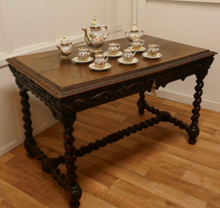 Charming 20th Century Capodimonte Coffee Set For Sale at 1stDibs