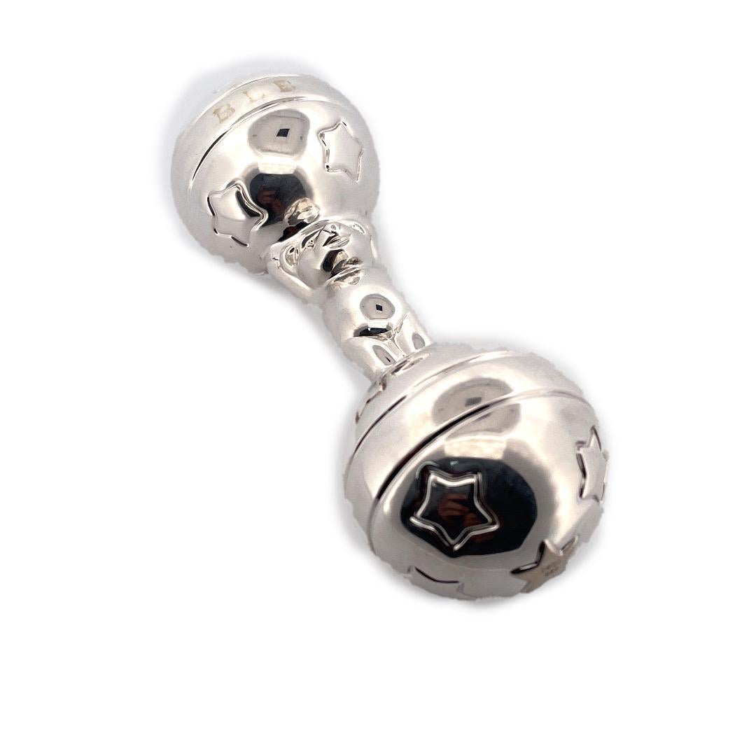 Charming 925 Sterling Silver Tiffany and Co Bear Ball Baby Rattle For ...