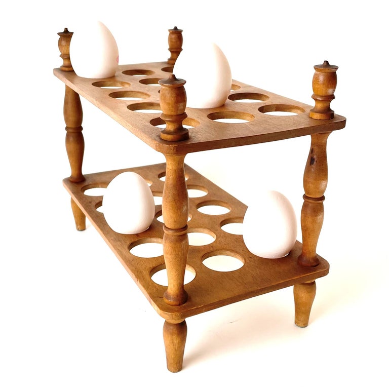 Charming and Rare Egg Rack in Birch, Late Karl Johan Period Around ...