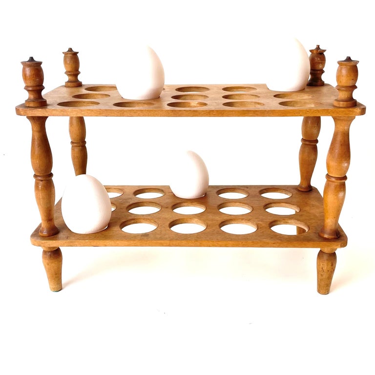 Charming and Rare Egg Rack in Birch, Late Karl Johan Period Around ...