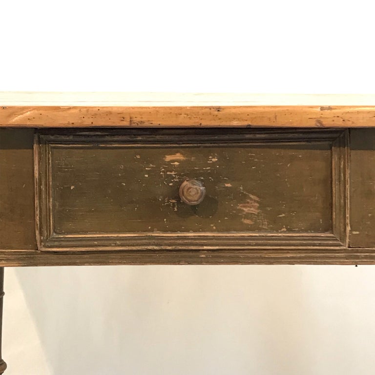 Charming Antique French Country Farmhouse Side Table with Original ...