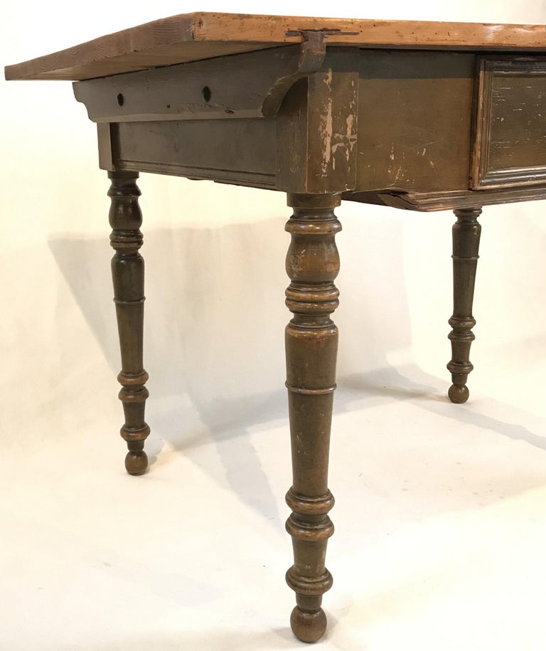 Charming Antique French Country Farmhouse Side Table with Original ...