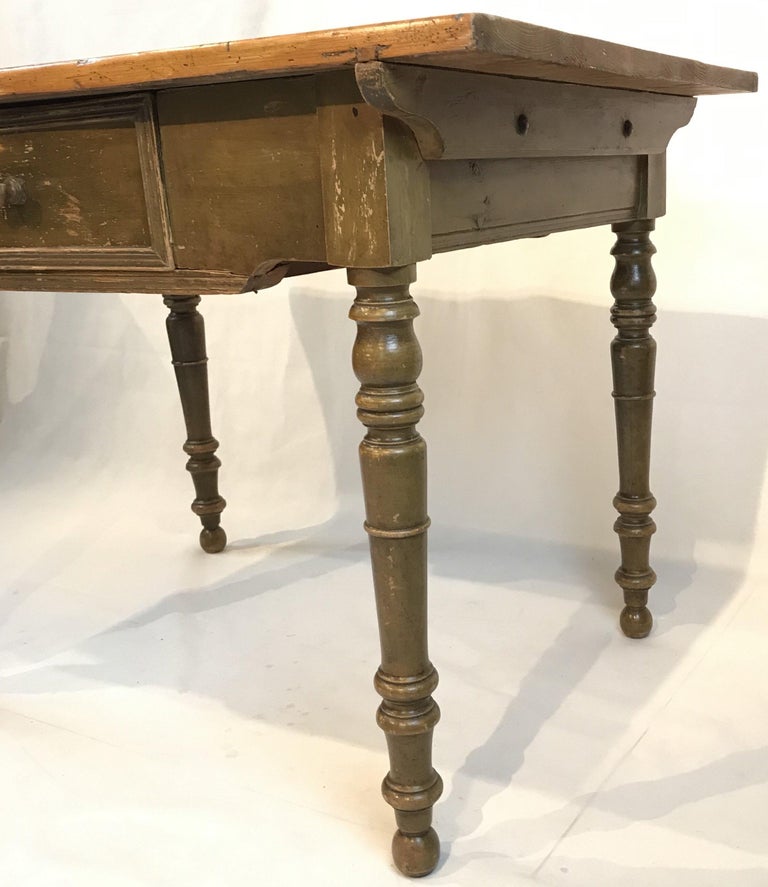 Charming Antique French Country Farmhouse Side Table with Original ...