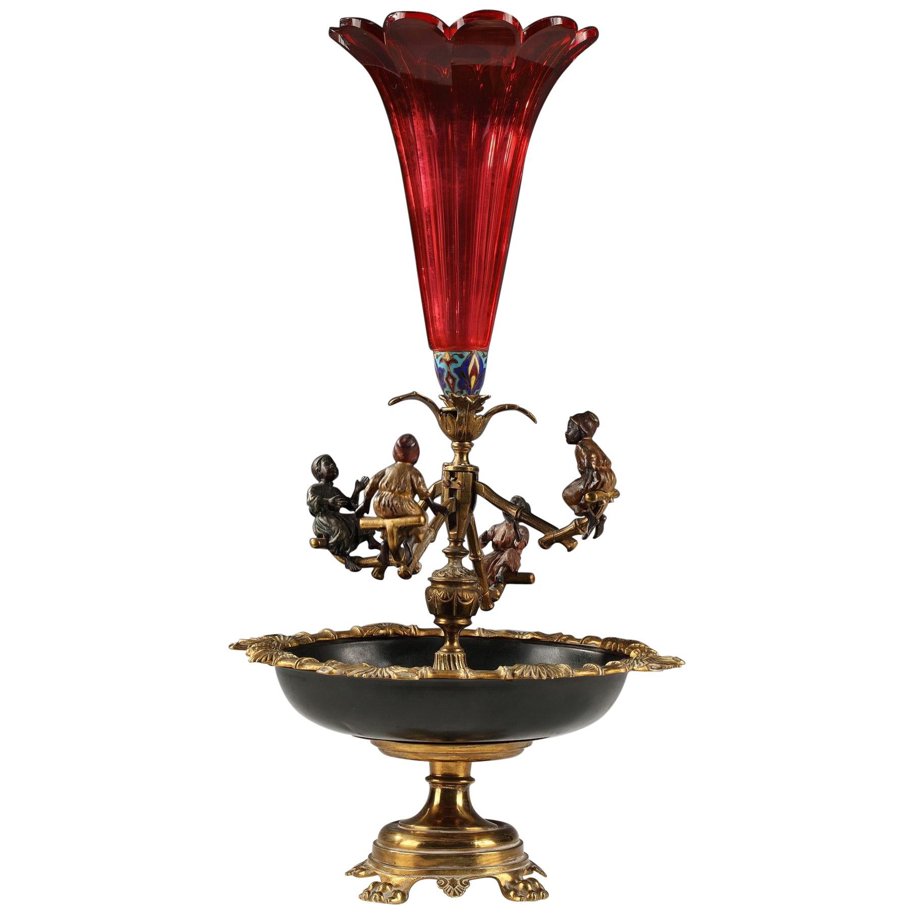 Centerpiece by Wiener Kunstkeramische Werkstätte - Vienna circa 1915 at ...