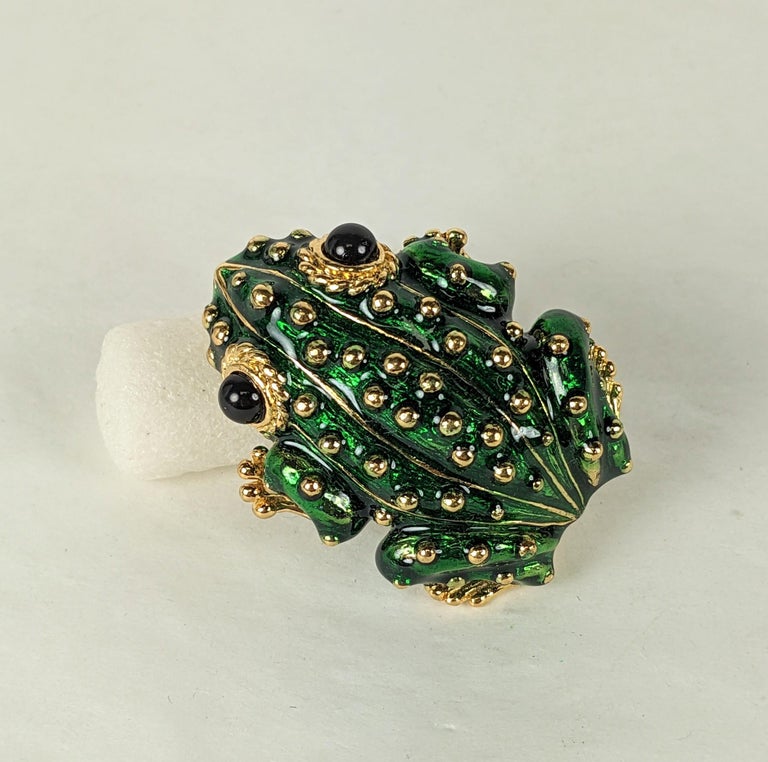Charming Ciner Enamel Frog For Sale at 1stDibs