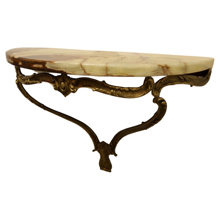 Charming, French Marble Console Wall Shelf For Sale at 1stDibs