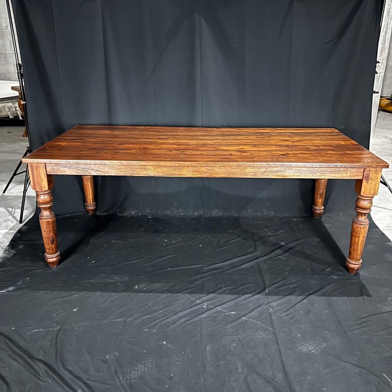 Charming French Provincial Farmhouse Style Dining Table For Sale at 1stDibs