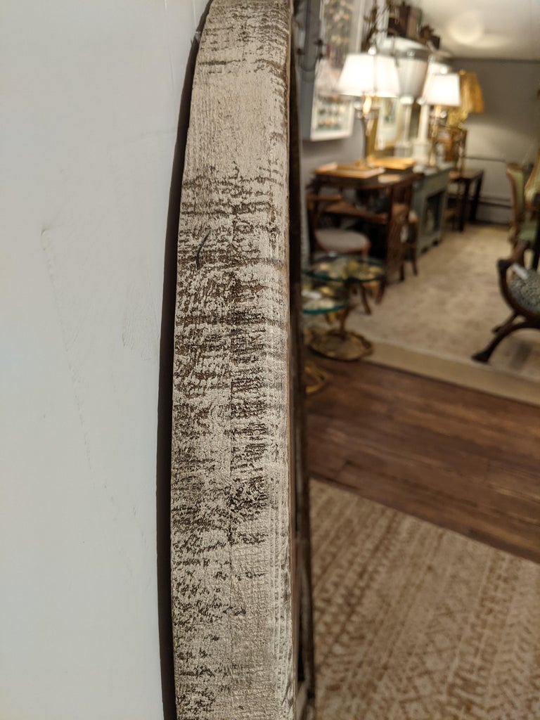 Charming Pair of Arched Architectural Distressed Wood Window Frames For ...