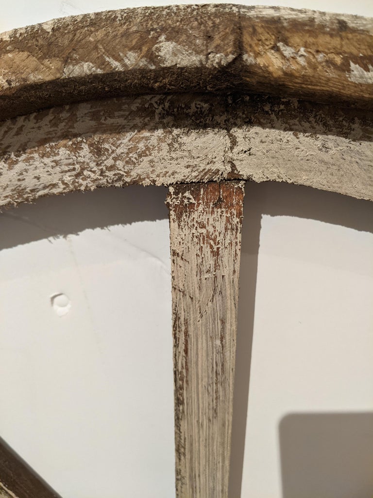 Charming Pair of Arched Architectural Distressed Wood Window Frames For ...