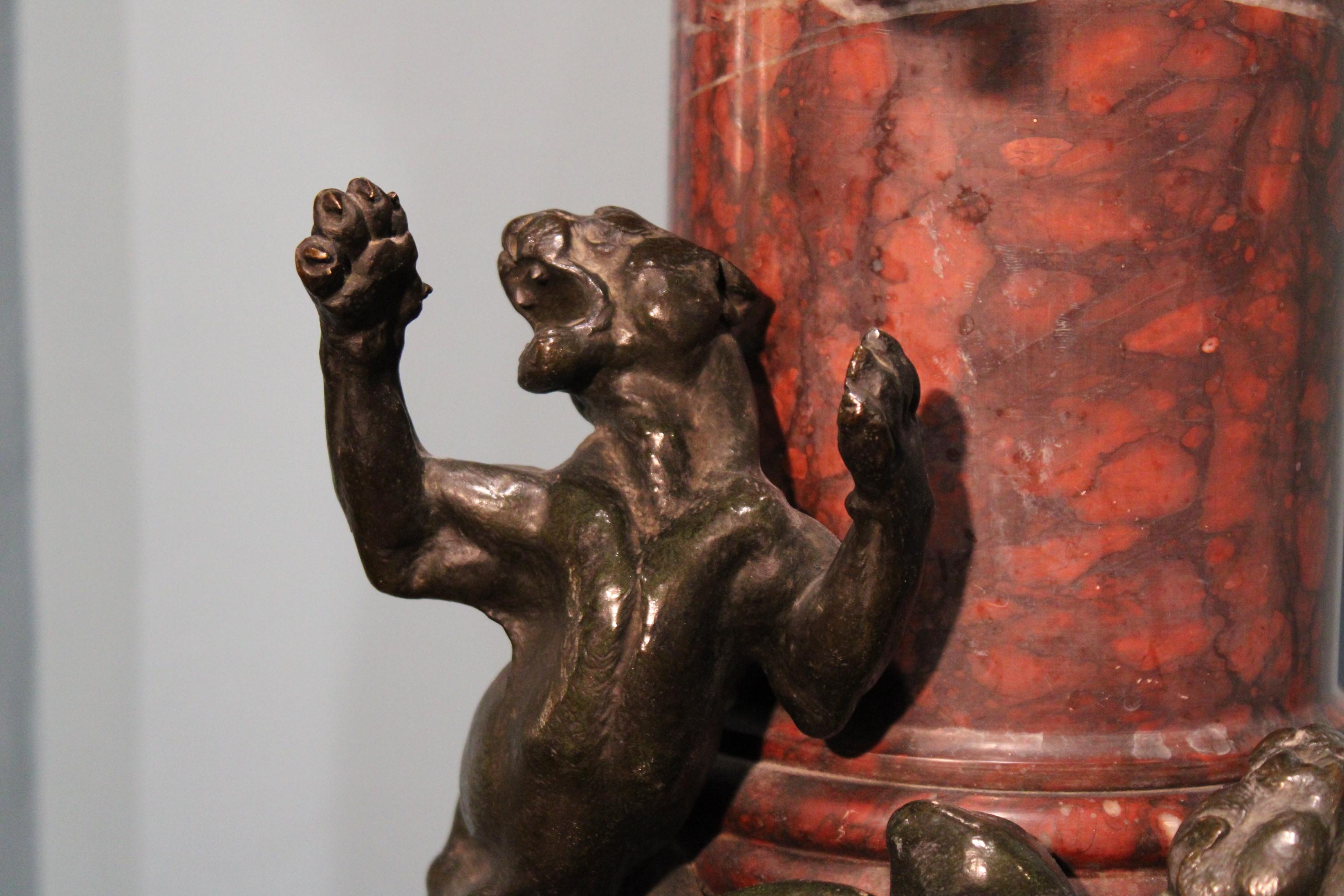 "Charming Panthers" Sculpture Carrier-Belleuse 'French, 19th Century ...