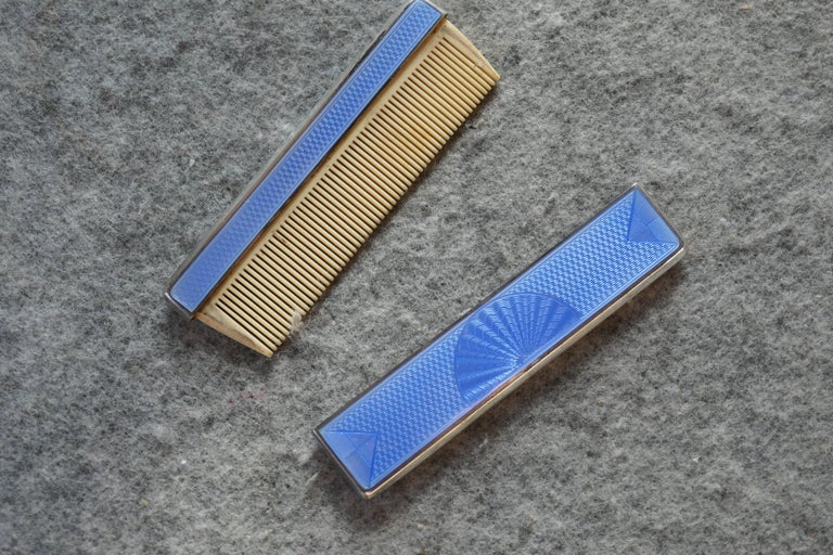 Charming Royal Air Force Sterling Silver and Blue Guilloche Enamel ...