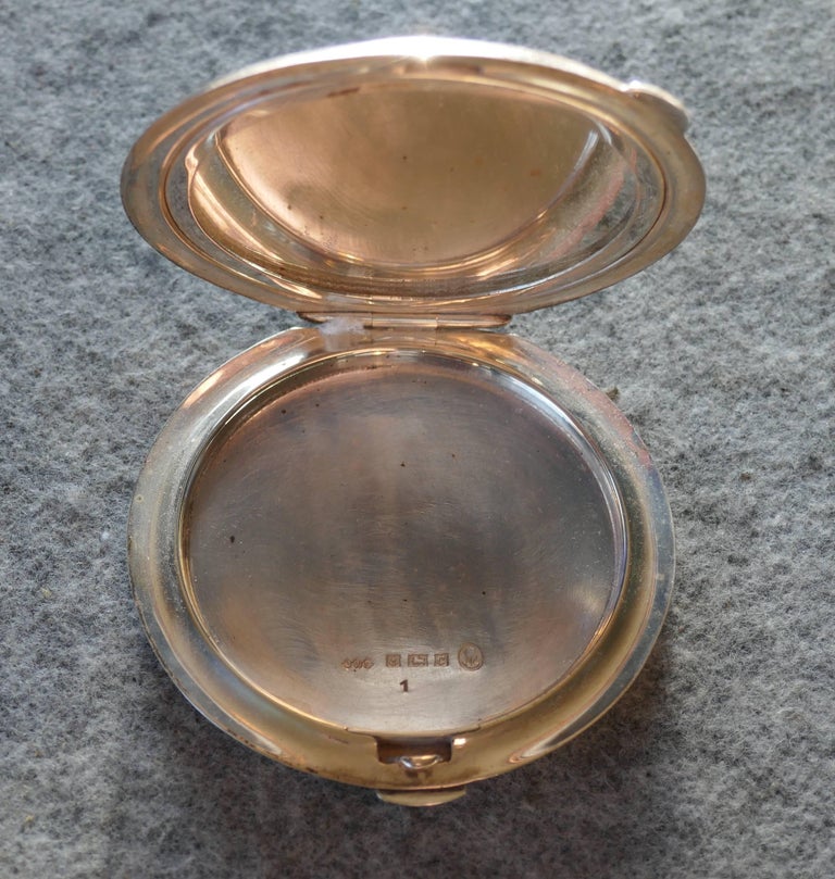 Charming Royal Air Force Sterling Silver and Blue Guilloche Enamel ...