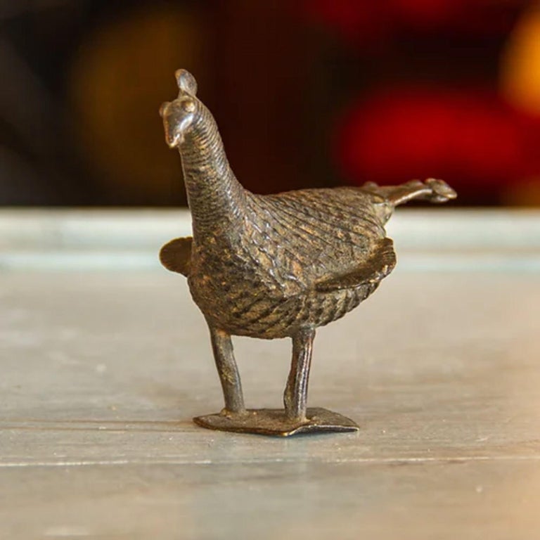 Charming Set of Four Small Bronze Animals Sculptures For Sale at 1stDibs