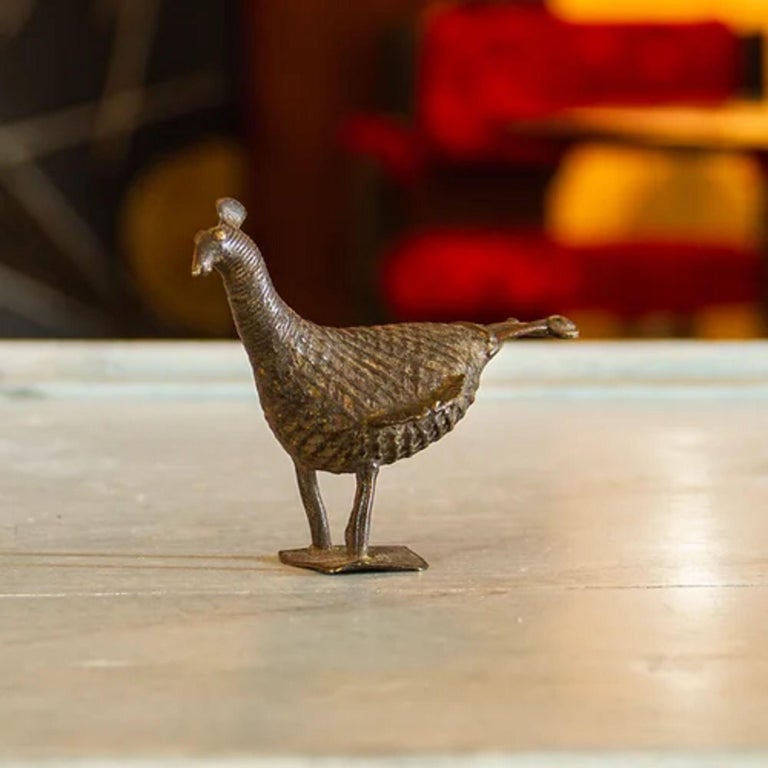 Charming Set of Four Small Bronze Animals Sculptures For Sale at 1stDibs