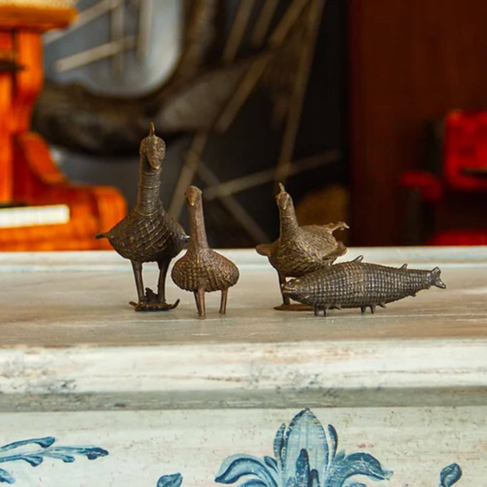 Set of 3 Animals Sculptures Bronze Black Brown Color, France, 1900 For ...