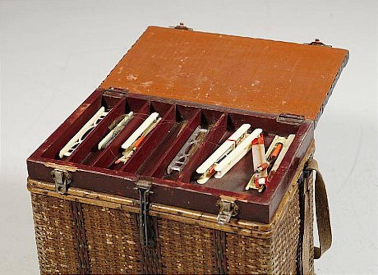 Charming Swedish Fishing Basket / Stool, Circa 1900 at 1stDibs