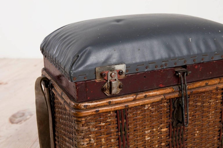 Charming Swedish Fishing Basket / Stool, Circa 1900 at 1stDibs