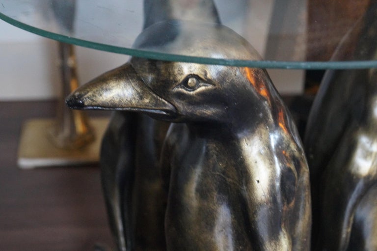 Charming Vintage Penguin Side Table, France, 1970s For Sale at 1stdibs