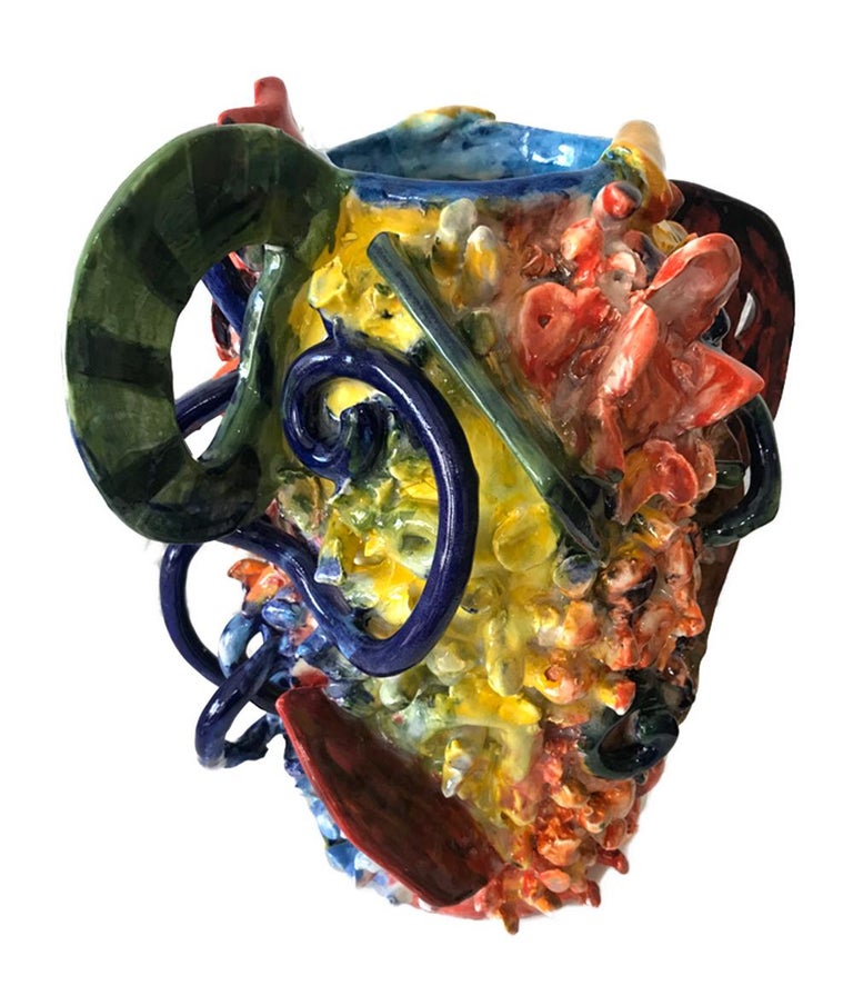 Charo Oquet - Untitled XX. Glazed ceramic abstract jar sculpture For ...
