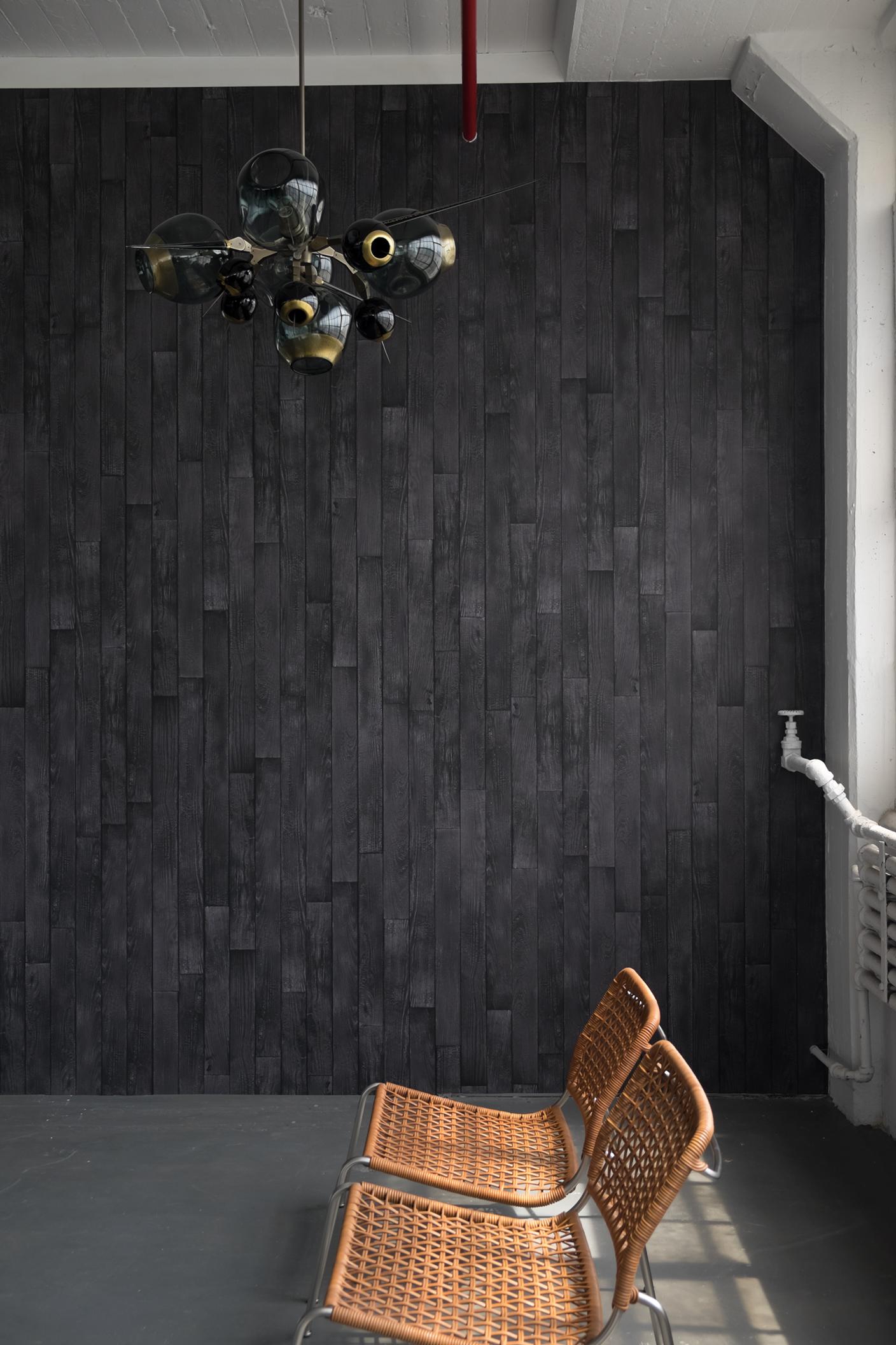 Charred Cedar Wallpaper by Flavor Paper For Sale at 1stDibs