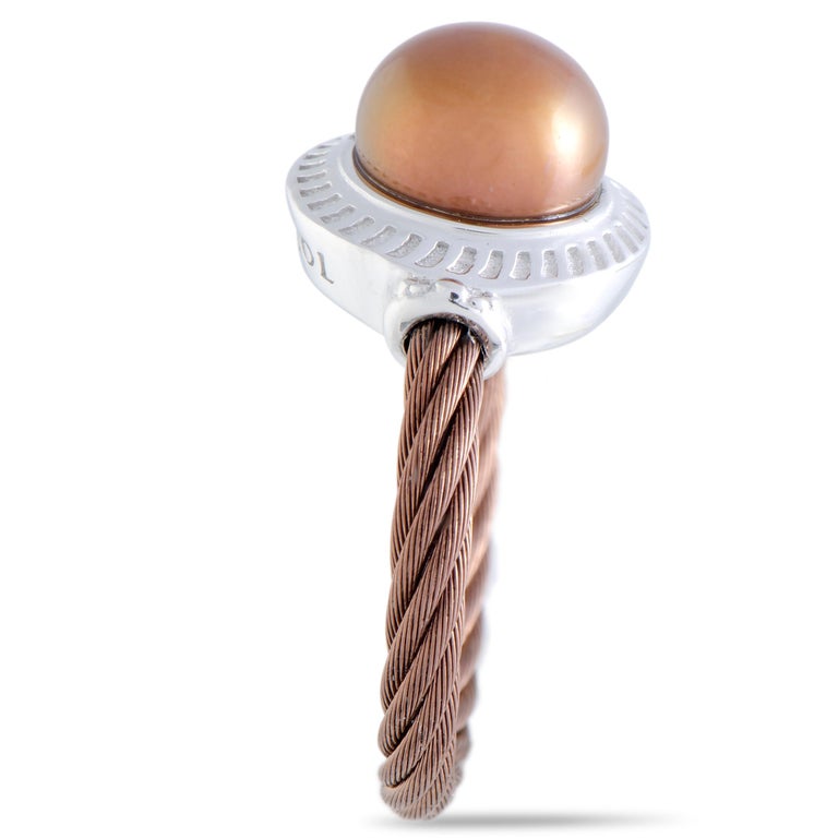 Charriol Pearl Stainless Steel and Bronze PVD Brown Pearl Round Cable ...