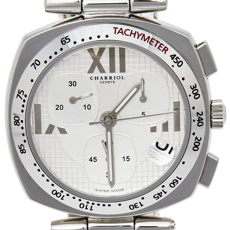 Charriol Silver Stainless Steel Alexander C REF.ALEXCXL Men's ...