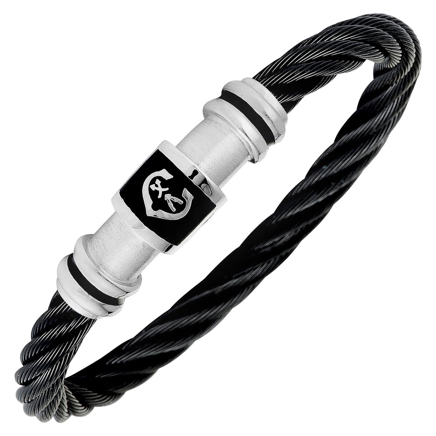 Charriol the Key Stainless Steel Cable Ring at 1stDibs