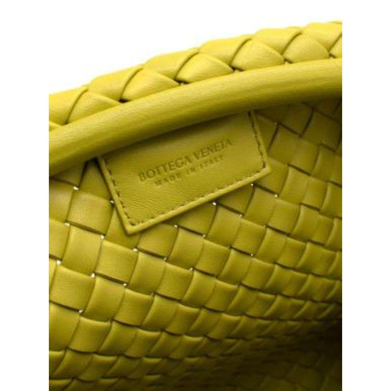 chartreuse Intrecciato leather Clasp clutch bag For Sale at 1stDibs ...