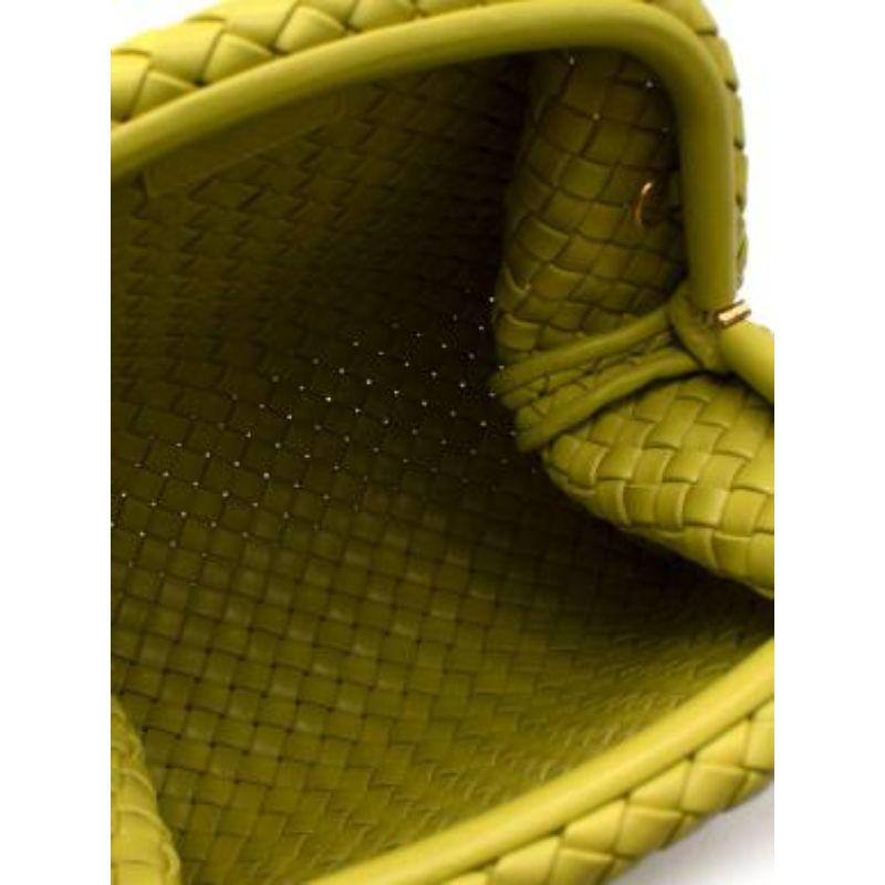 chartreuse Intrecciato leather Clasp clutch bag For Sale at 1stDibs ...