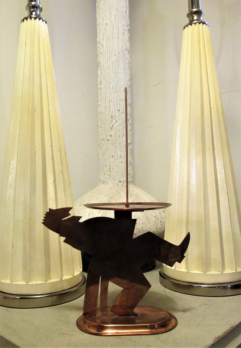 American Art Deco Copper Pretzel Man by Lurelle Guild for Chase at 1stDibs