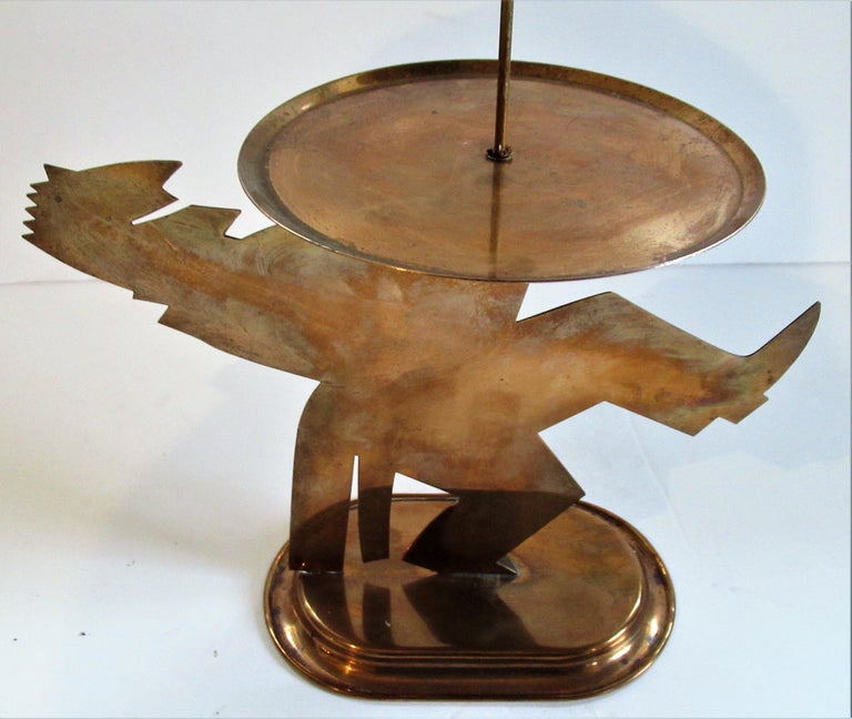 American Art Deco Copper Pretzel Man by Lurelle Guild for Chase at 1stDibs