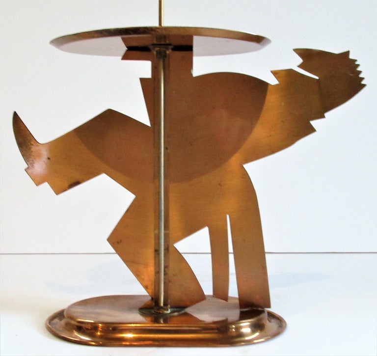 American Art Deco Copper Pretzel Man by Lurelle Guild for Chase at 1stDibs
