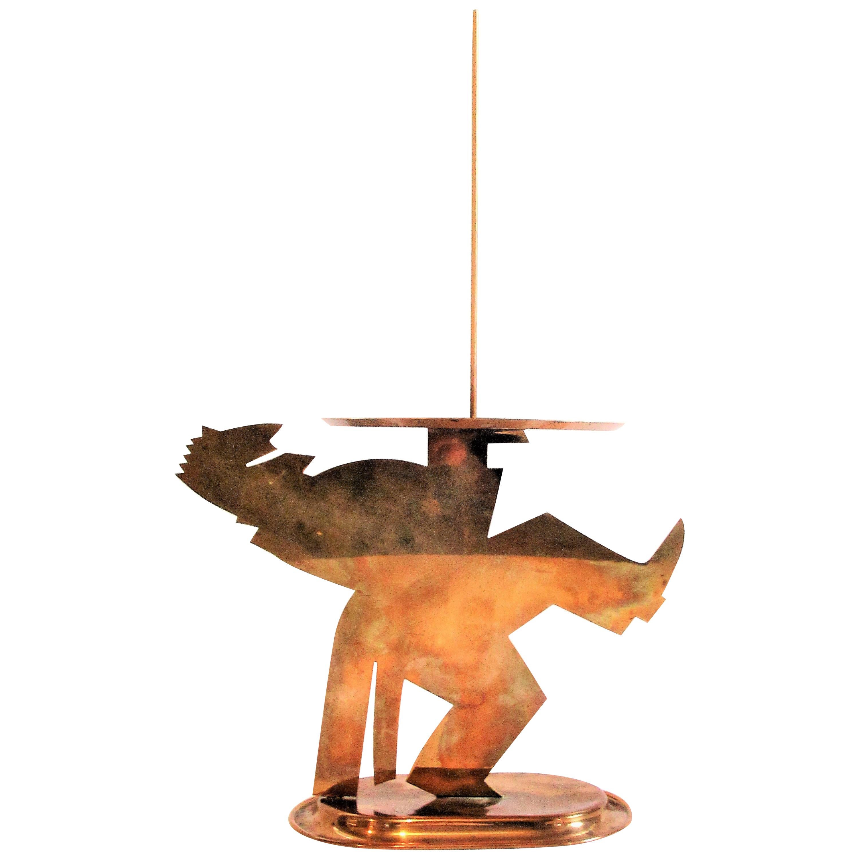 American Art Deco Copper Pretzel Man by Lurelle Guild for Chase at ...