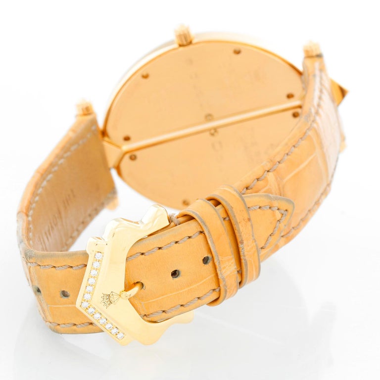 Chatila "The Royal Diamond Double Lady" Dual Time Ladies 18 Karat Gold ...