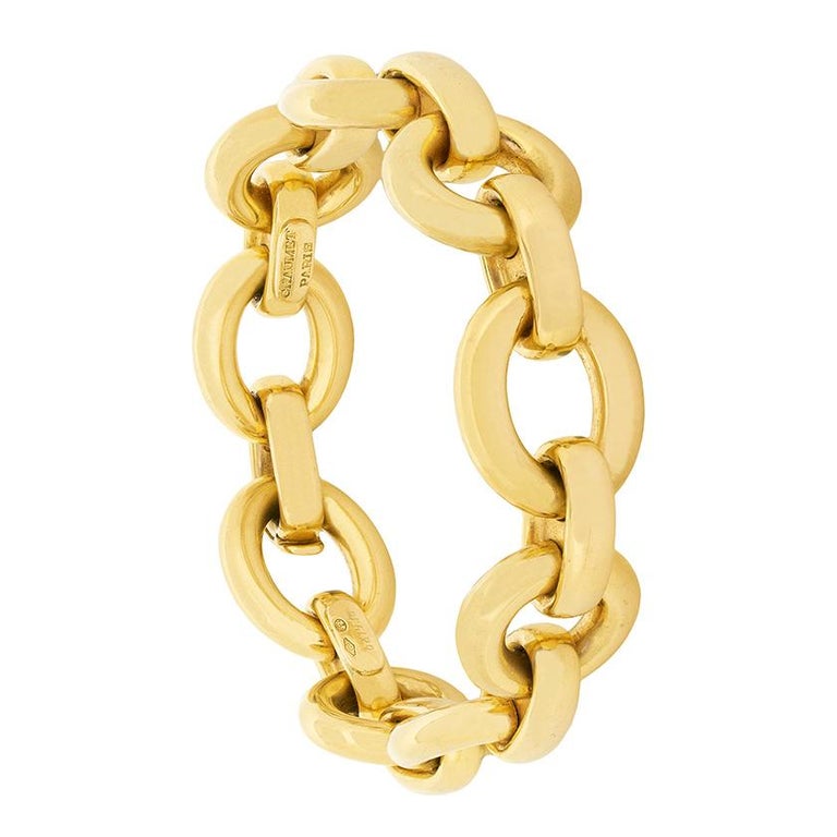 Chaumet 18 Carat Yellow Gold Necklace and Bracelet Set at 1stDibs