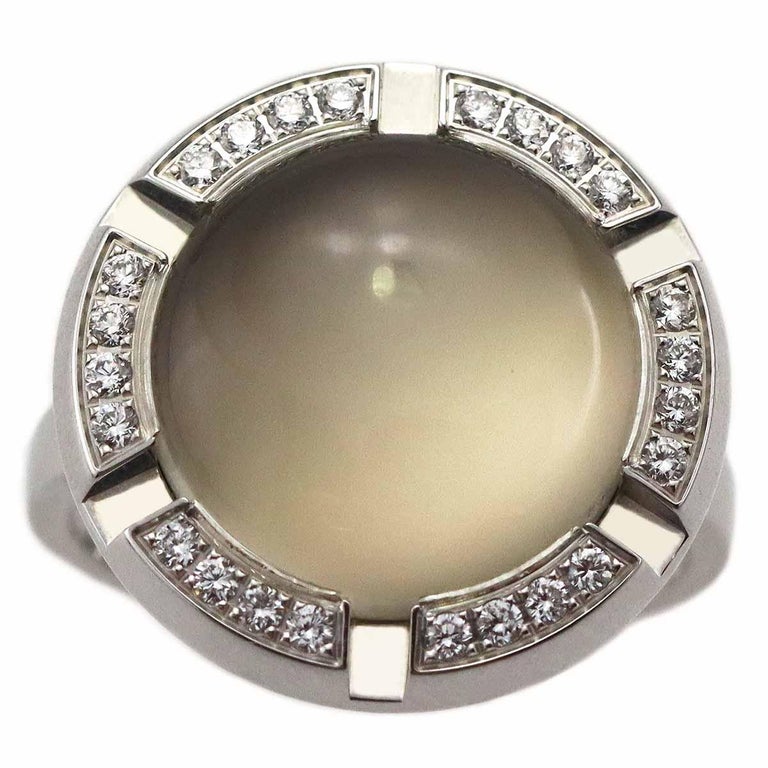 Chaumet 18 Karat White Gold Class One XL Croisière Ring For Sale at 1stDibs