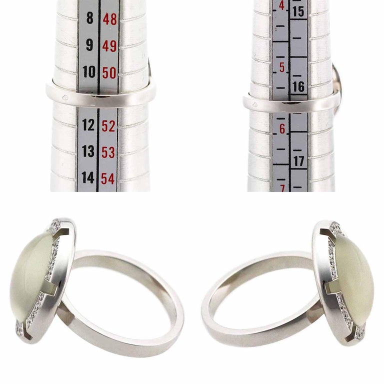 Chaumet 18 Karat White Gold Class One XL Croisière Ring For Sale at 1stDibs