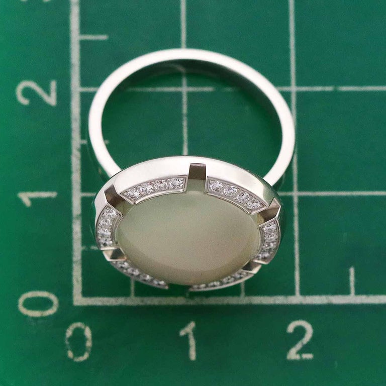 Chaumet 18 Karat White Gold Class One XL Croisière Ring For Sale at 1stDibs