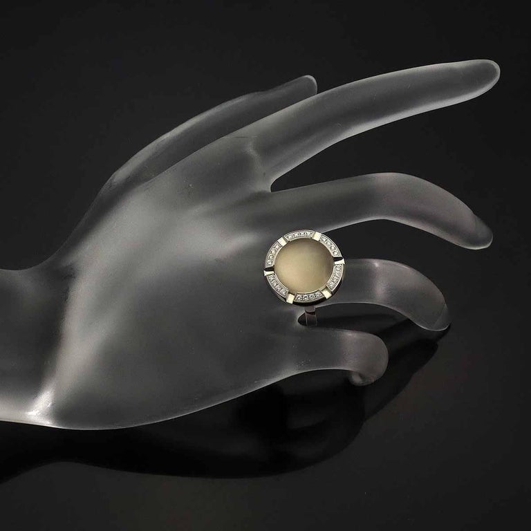 Chaumet 18 Karat White Gold Class One XL Croisière Ring For Sale at 1stDibs