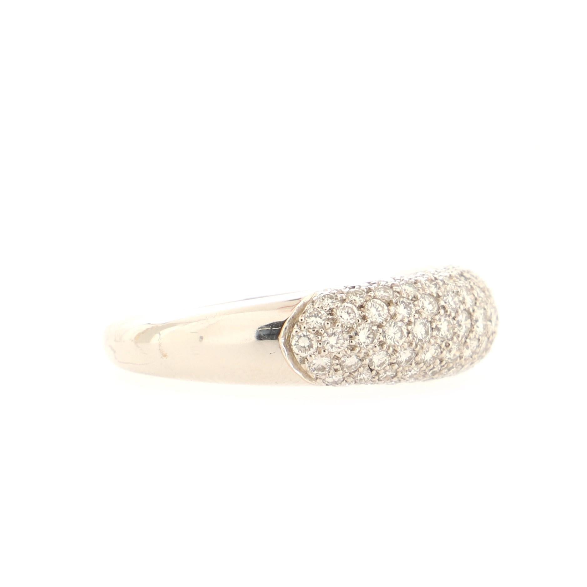 Chaumet Anneau Ring 18k White Gold with Pave Diamonds at 1stDibs ...