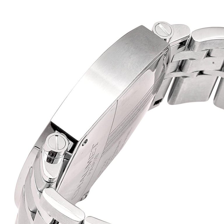 Chaumet Blue Stainless Steel Dandy Big Date W11680-47C Men's Wristwatch ...