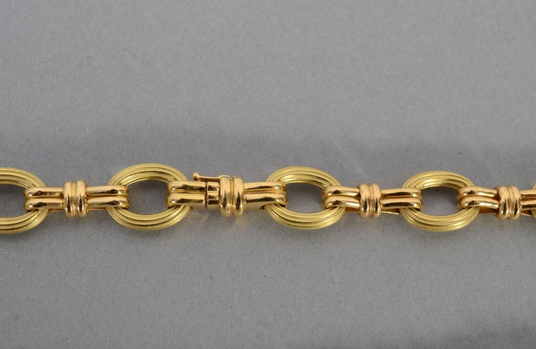 Chaumet Gold Oval Links Necklace For Sale at 1stDibs | chaumet chain