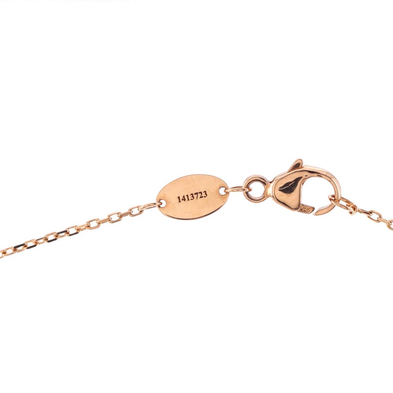 Chaumet Jeux De Liens Pendant Necklace 18k Rose Gold with Turquoise and ...